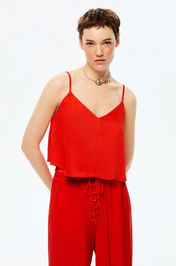 Nocturne Thin Strap Crop Top | Nordstrom