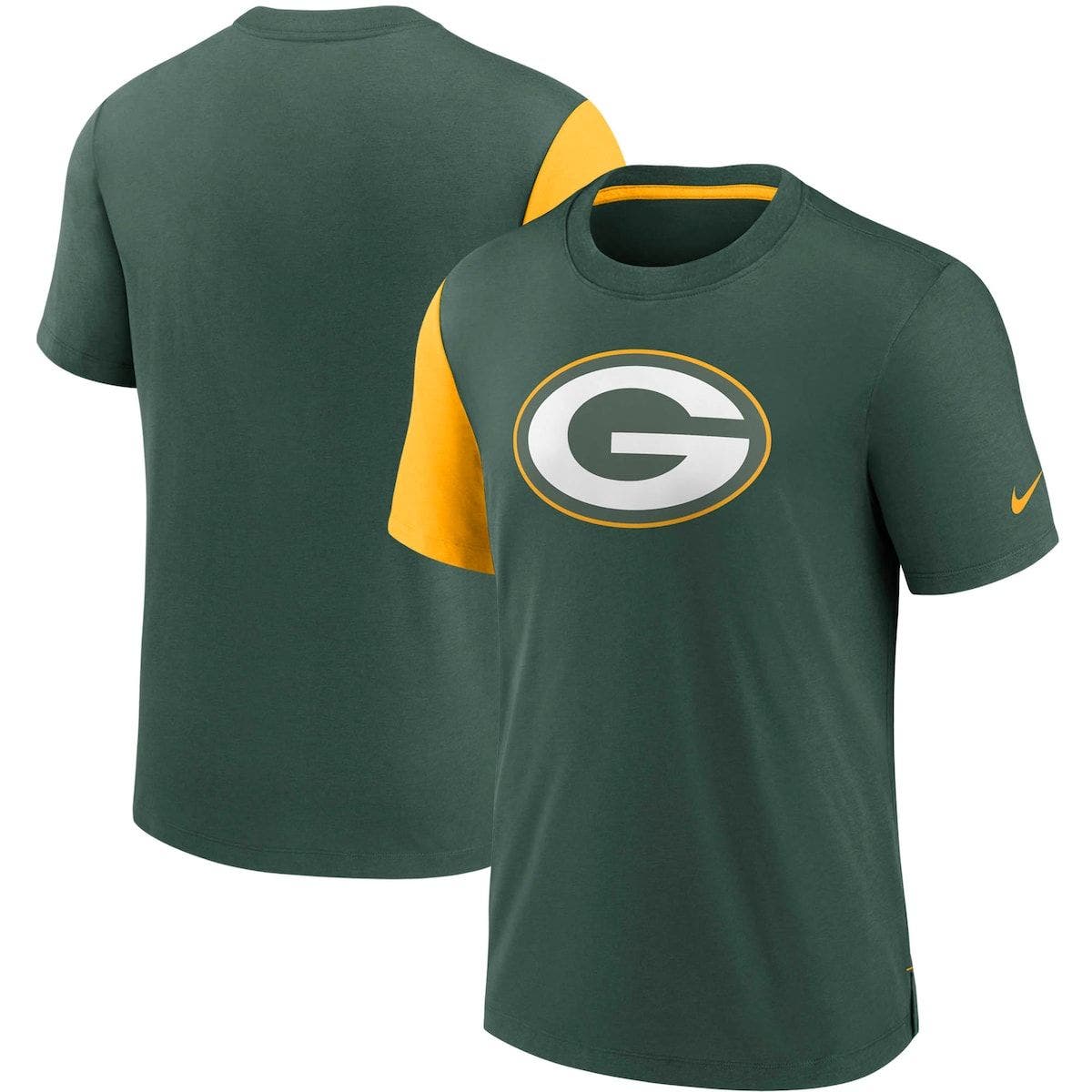 Nike Men's Nike Green/Gold Green Bay Packers Pop Performance T-Shirt ...