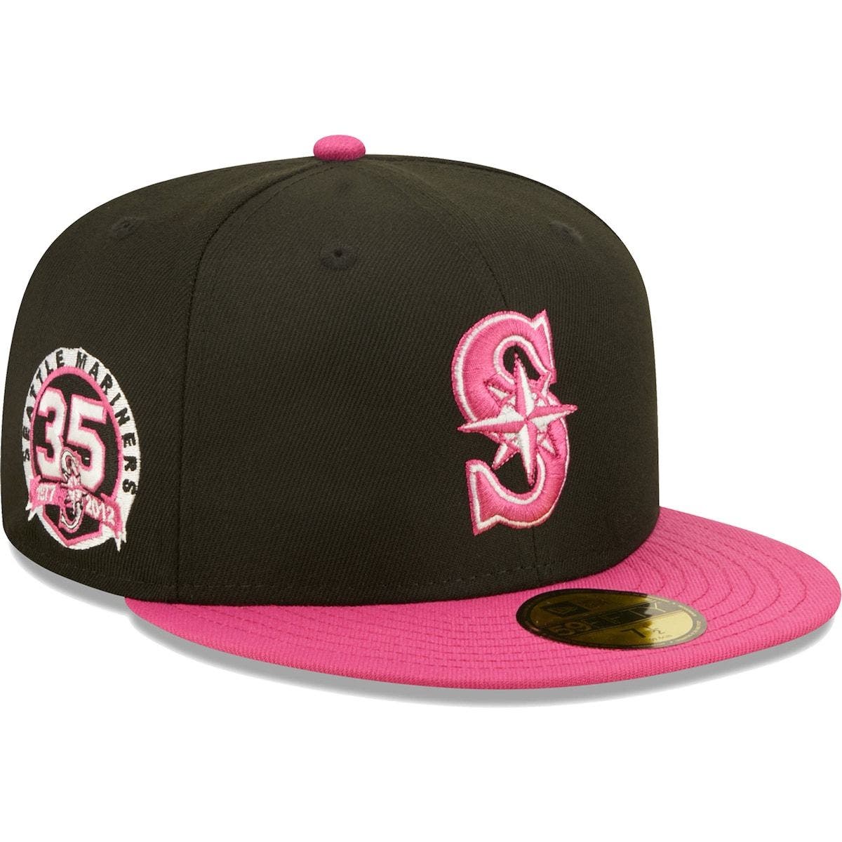 New Era Men's New Era Black/Pink Seattle Mariners 35th Anniversary ...