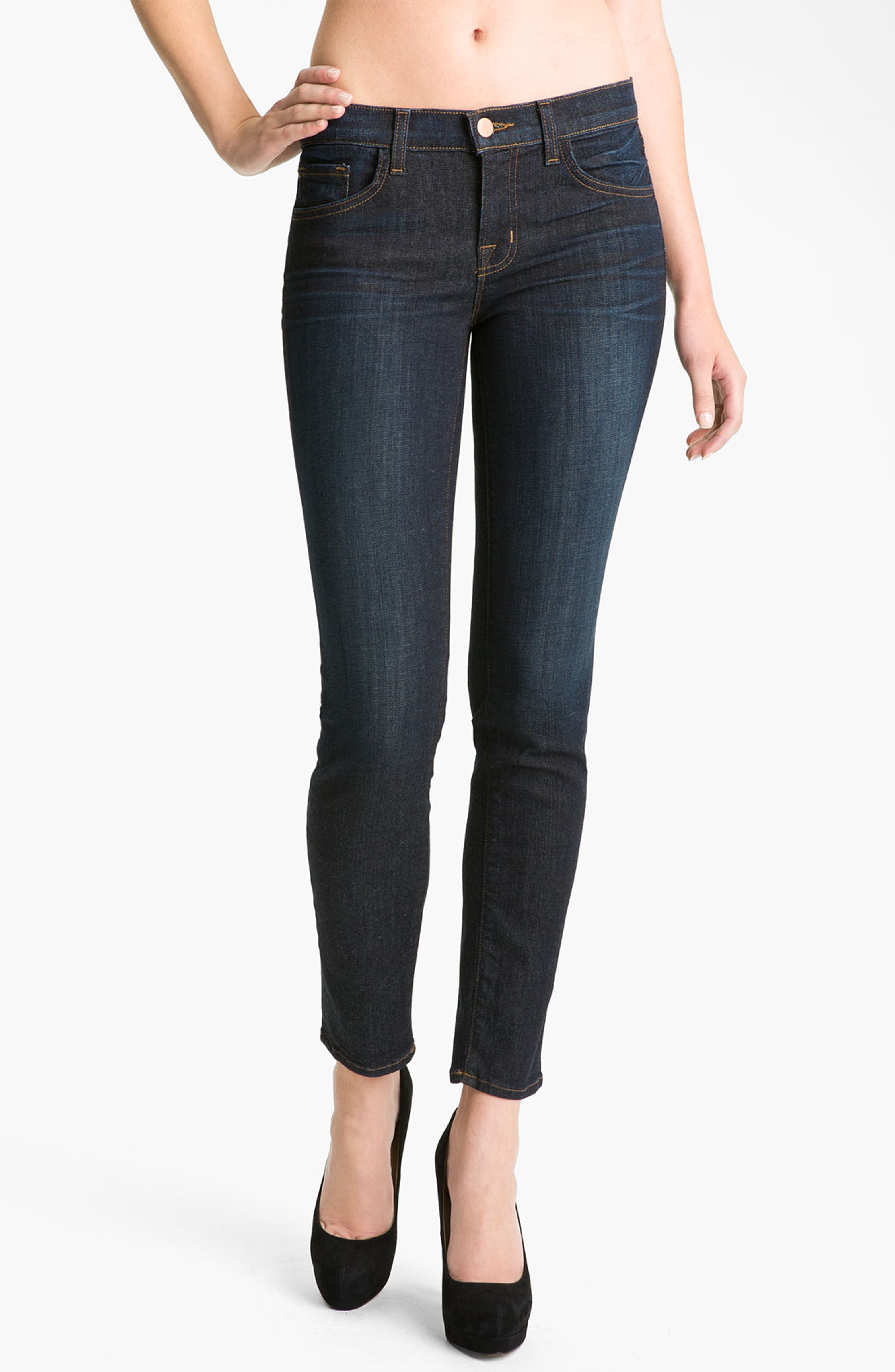 J Brand Mid Rise Skinny Jeans Fray Nordstrom