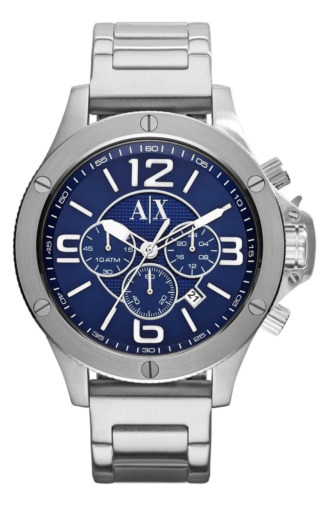 AX Armani Exchange Chronograph Bracelet Watch, 48mm | Nordstrom