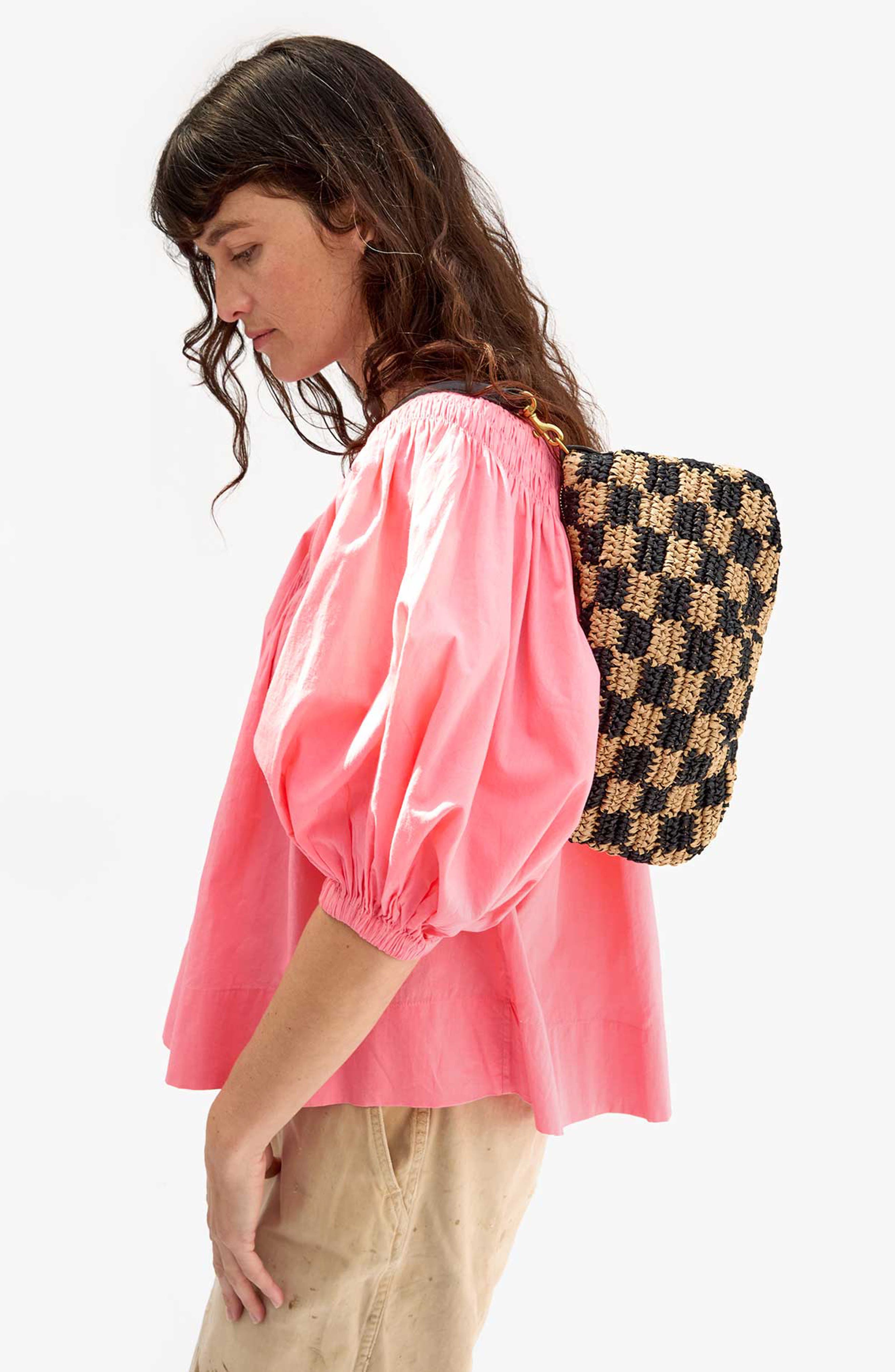 Clare V. Petit Moyen Leather Messenger Bag | Nordstrom