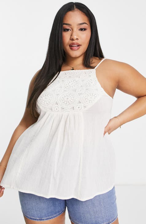 plus size white tops | Nordstrom