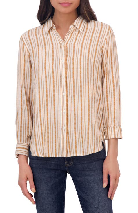 Women's 100% Cotton Button-Up Shirts Rack | Nordstrom Rack