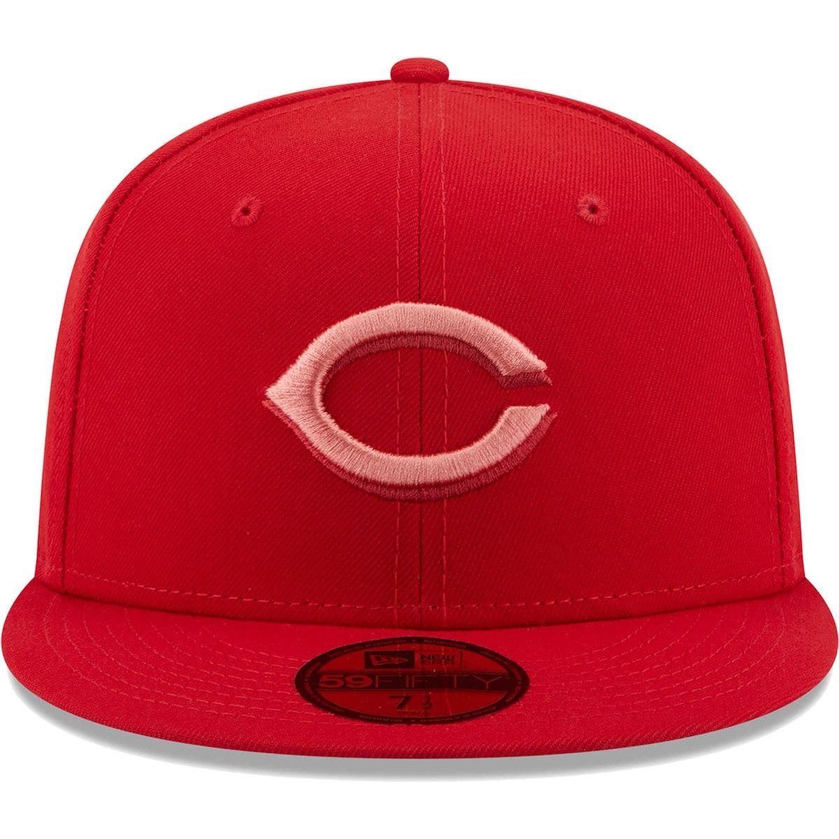 New Era Men's New Era Red Cincinnati Reds Monochrome Camo 59FIFTY ...