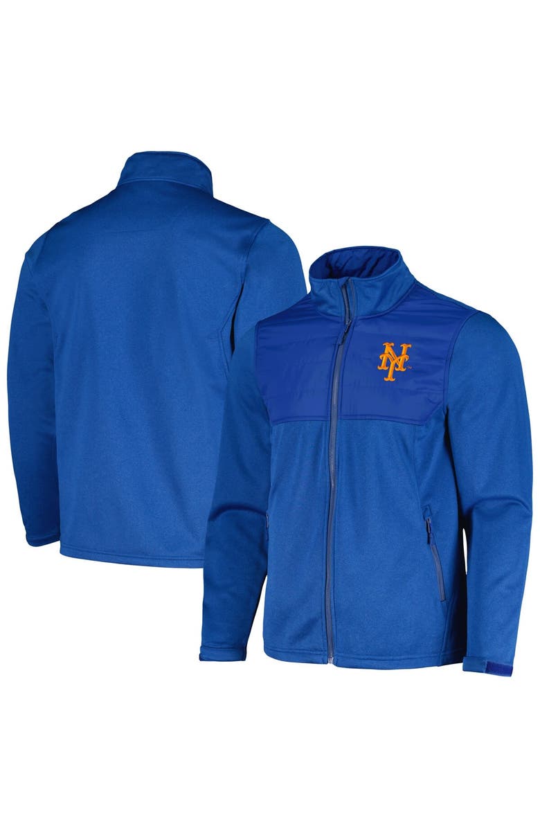 DUNBROOKE Men's Dunbrooke Heather Royal New York Mets Explorer Full-Zip ...