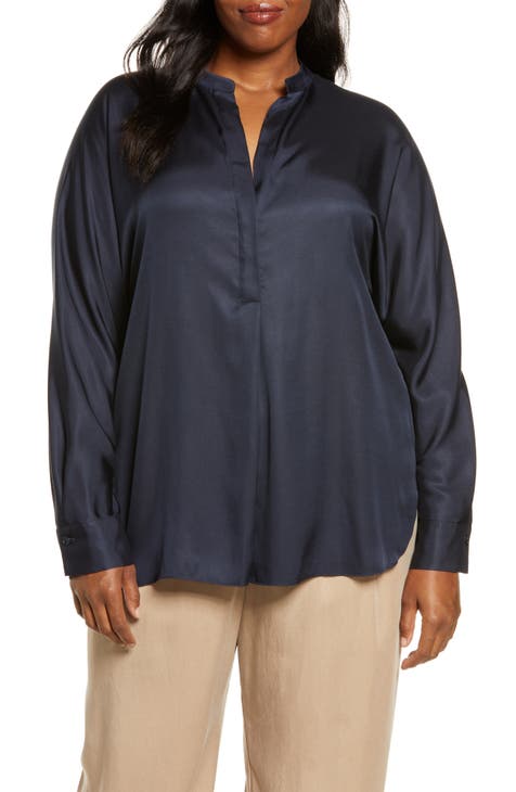 Blue Plus-Size Tops for Women | Nordstrom