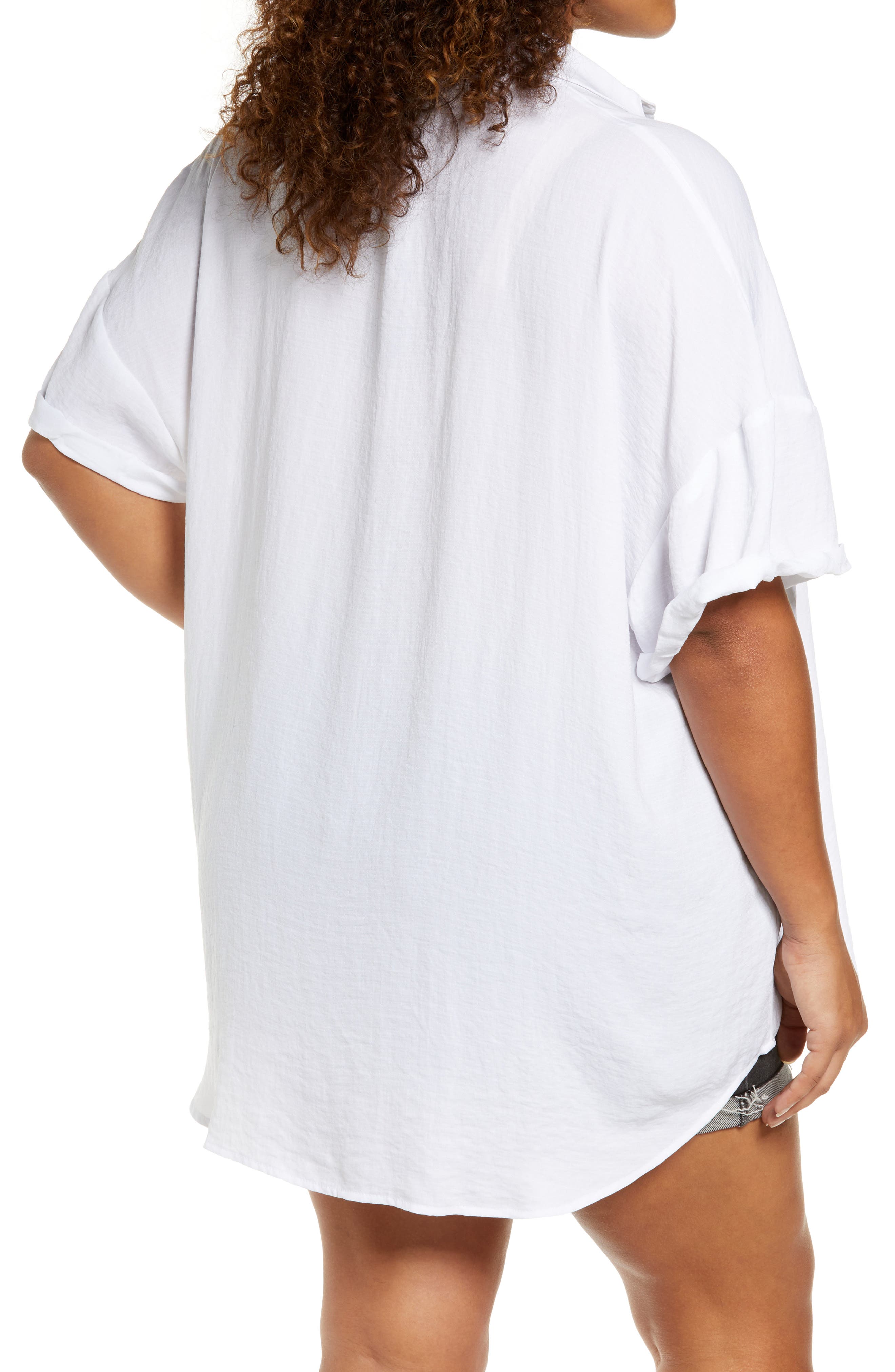 Treasure & Bond Button-Up Tunic Shirt | Nordstrom