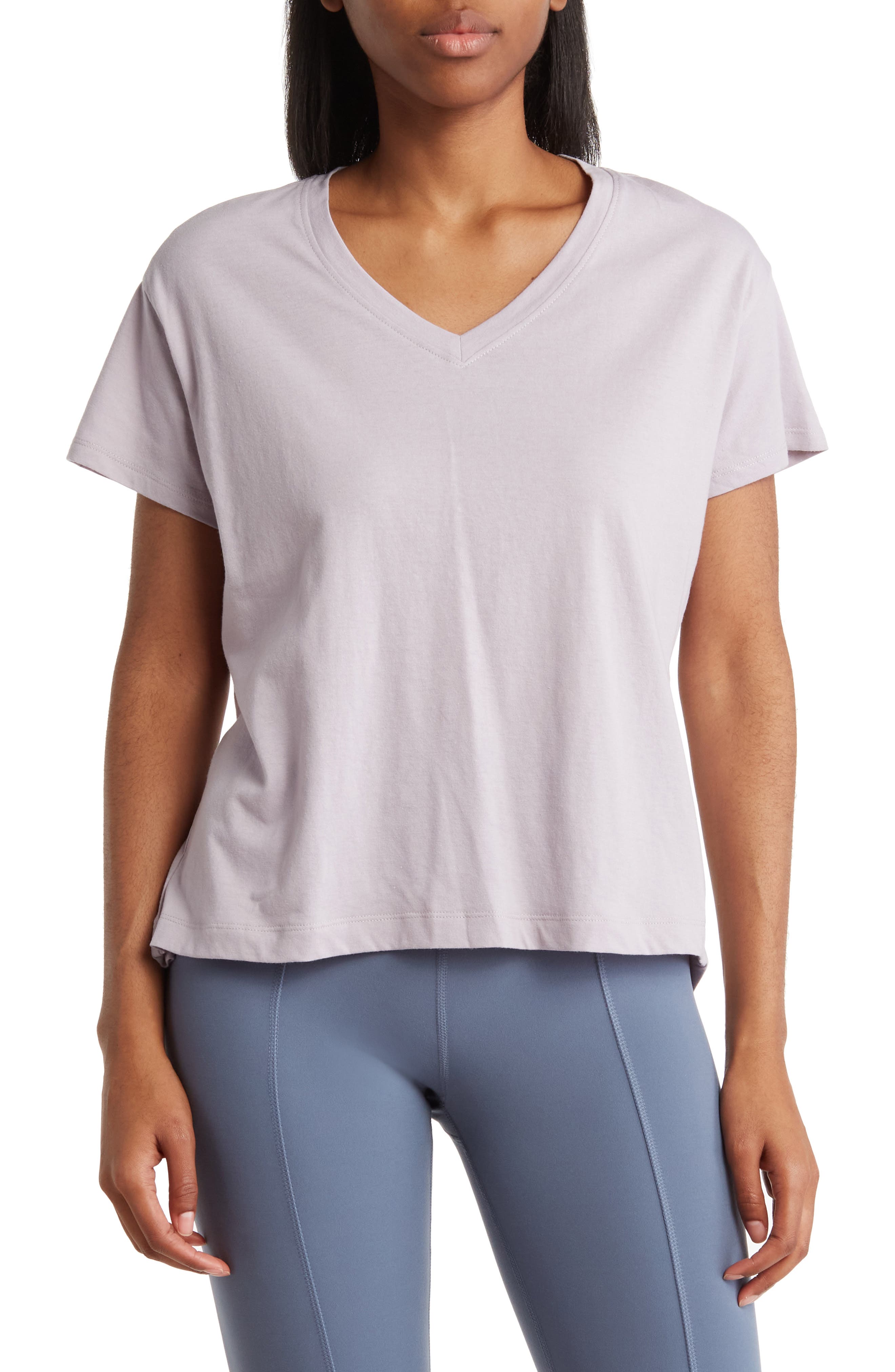 Jessica Simpson Thea V-Neck Split Back T-Shirt | Nordstromrack