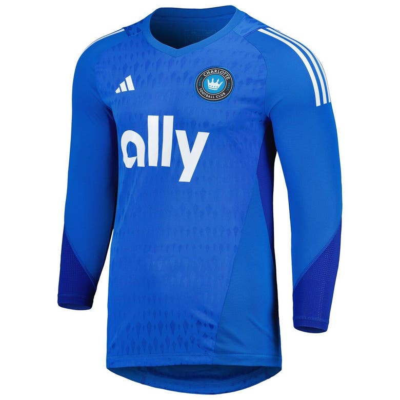 Adidas Originals Adidas Blue Charlotte Fc 2023 Goalkeeper Long Sleeve ...