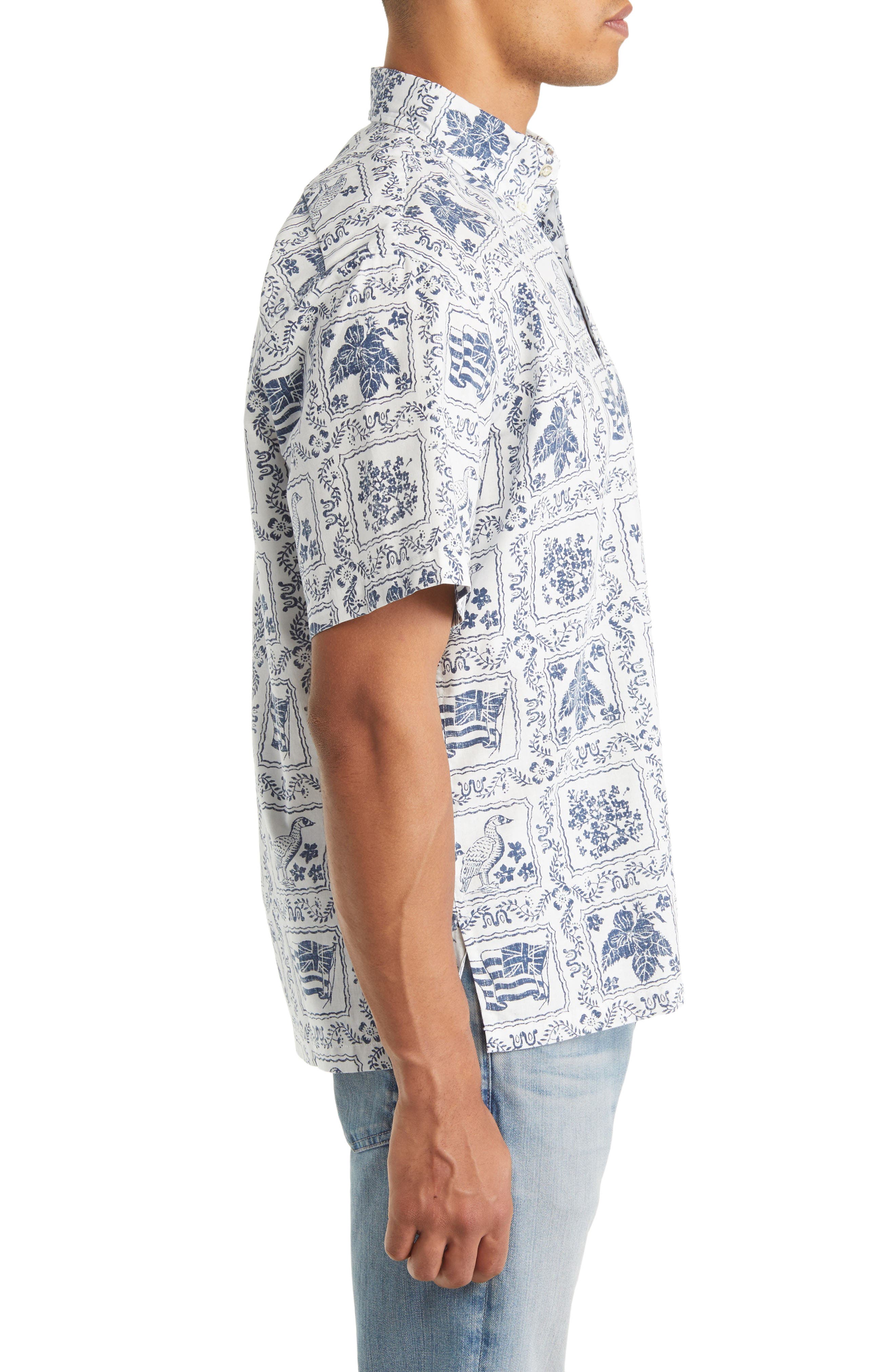 Reyn Spooner Lahaina Sailor Classic Fit Short Sleeve Button-Down Shirt ...