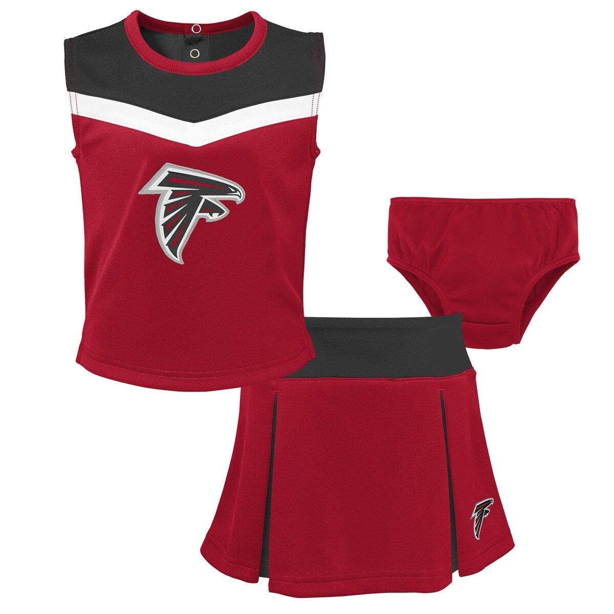 Outerstuff Girls Toddler Red Atlanta Falcons Spirit Cheer Two-Piece ...