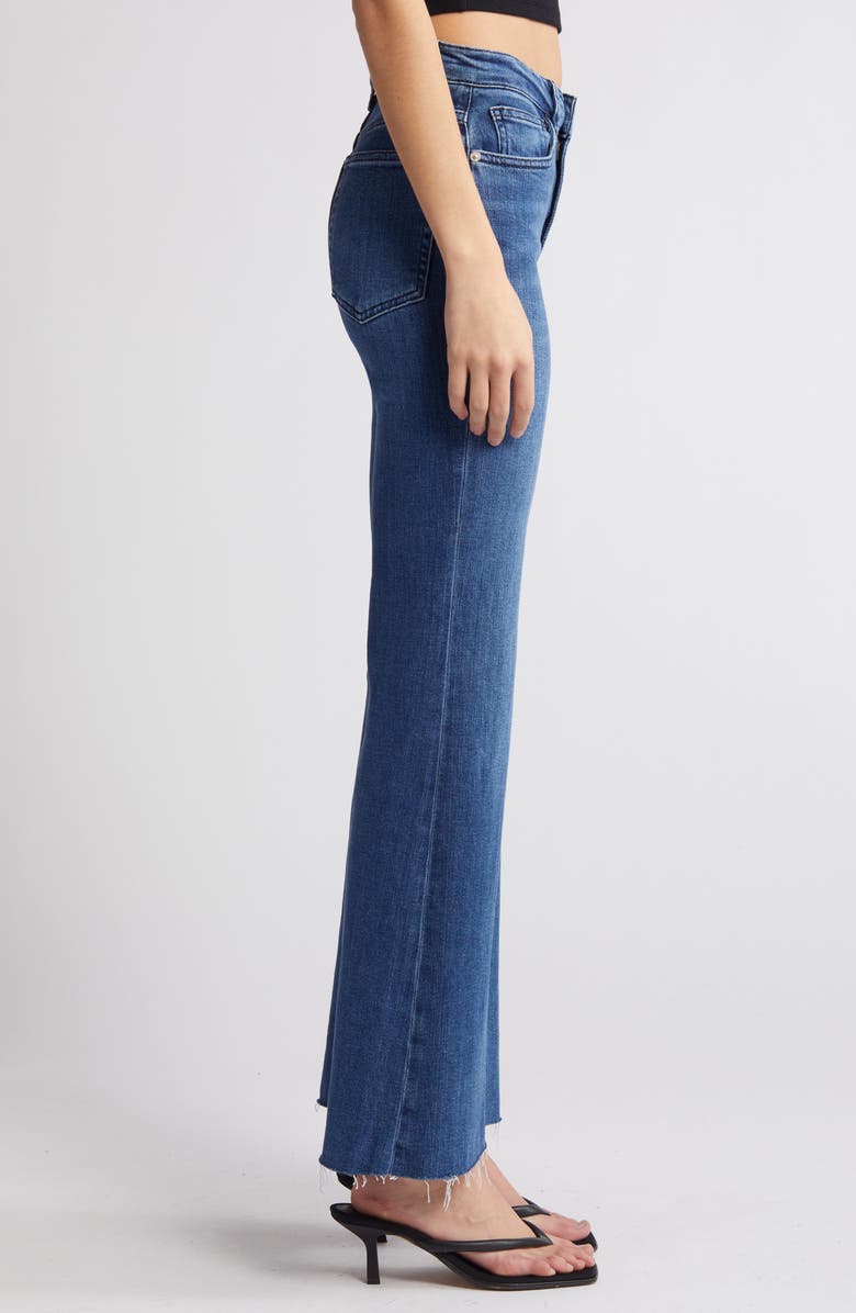 FRAME Le Easy Raw Hem Flare Jeans | Nordstrom