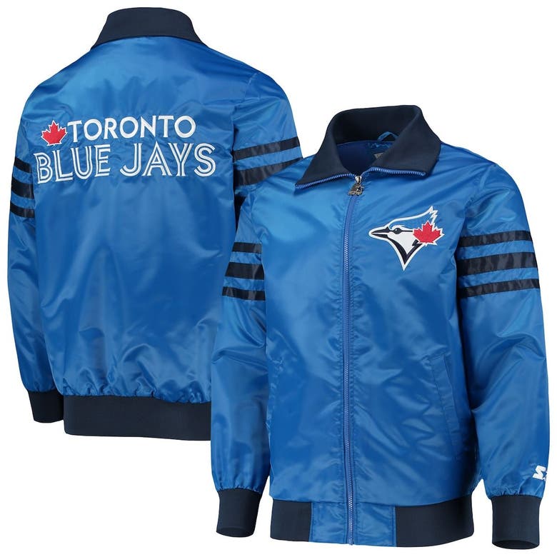Starter Royal Toronto Blue Jays The Captain Ii Full-zip Varsity Jacket ...