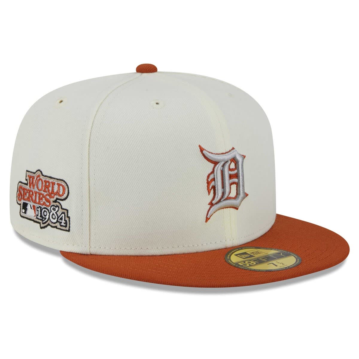 New Era Men's New Era Cream/Orange Detroit Tigers 59FIFTY Fitted Hat ...