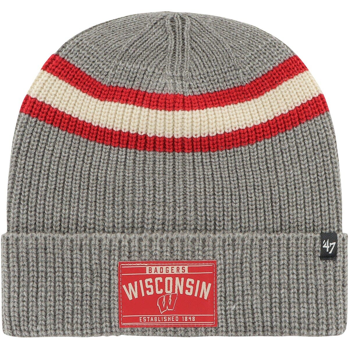 '47 Men's '47 Charcoal Wisconsin Badgers Penobscot Cuffed Knit Hat ...