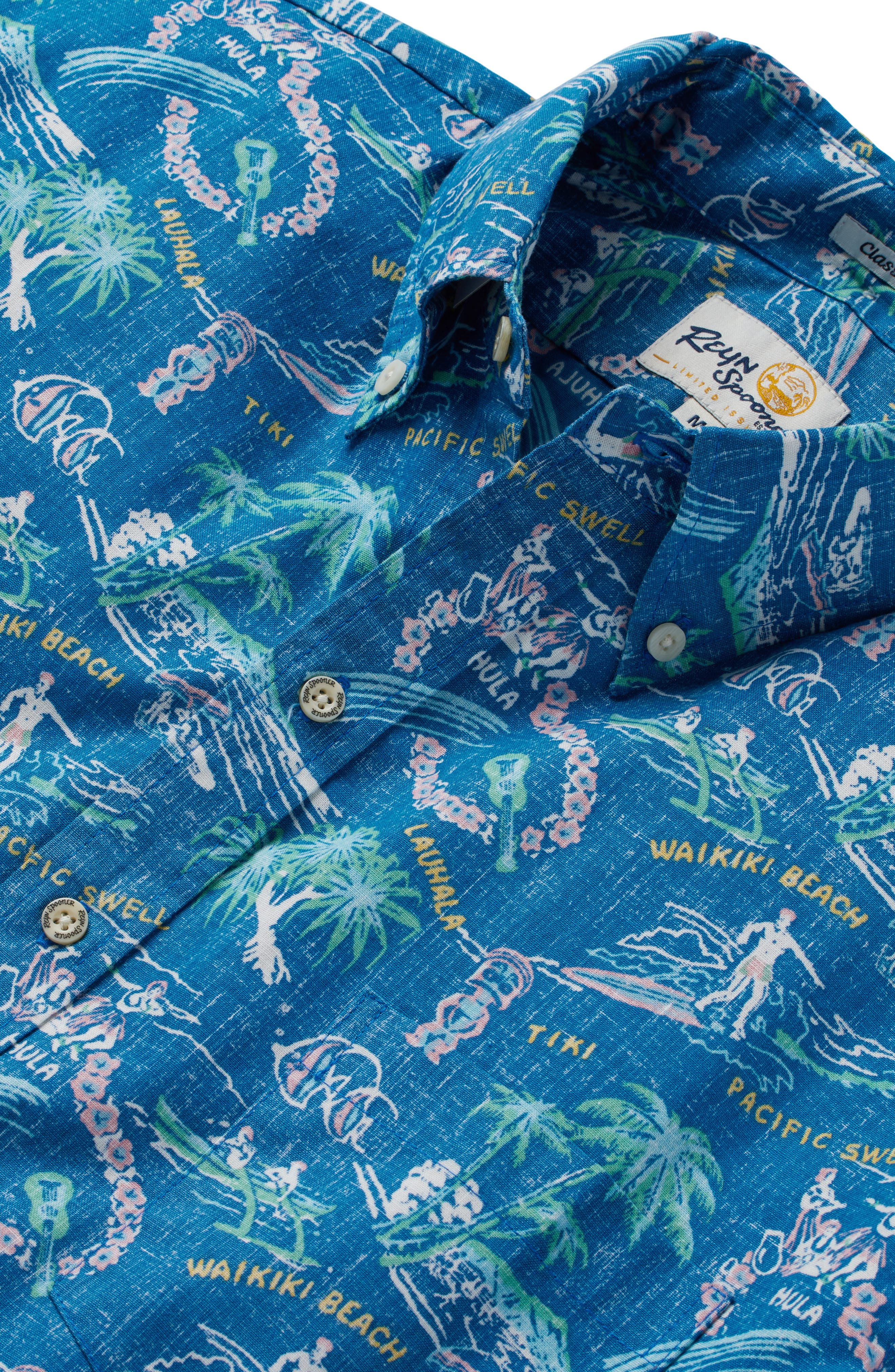 Reyn Spooner One Fine Day Classic Fit Short Sleeve Button-Down Shirt ...