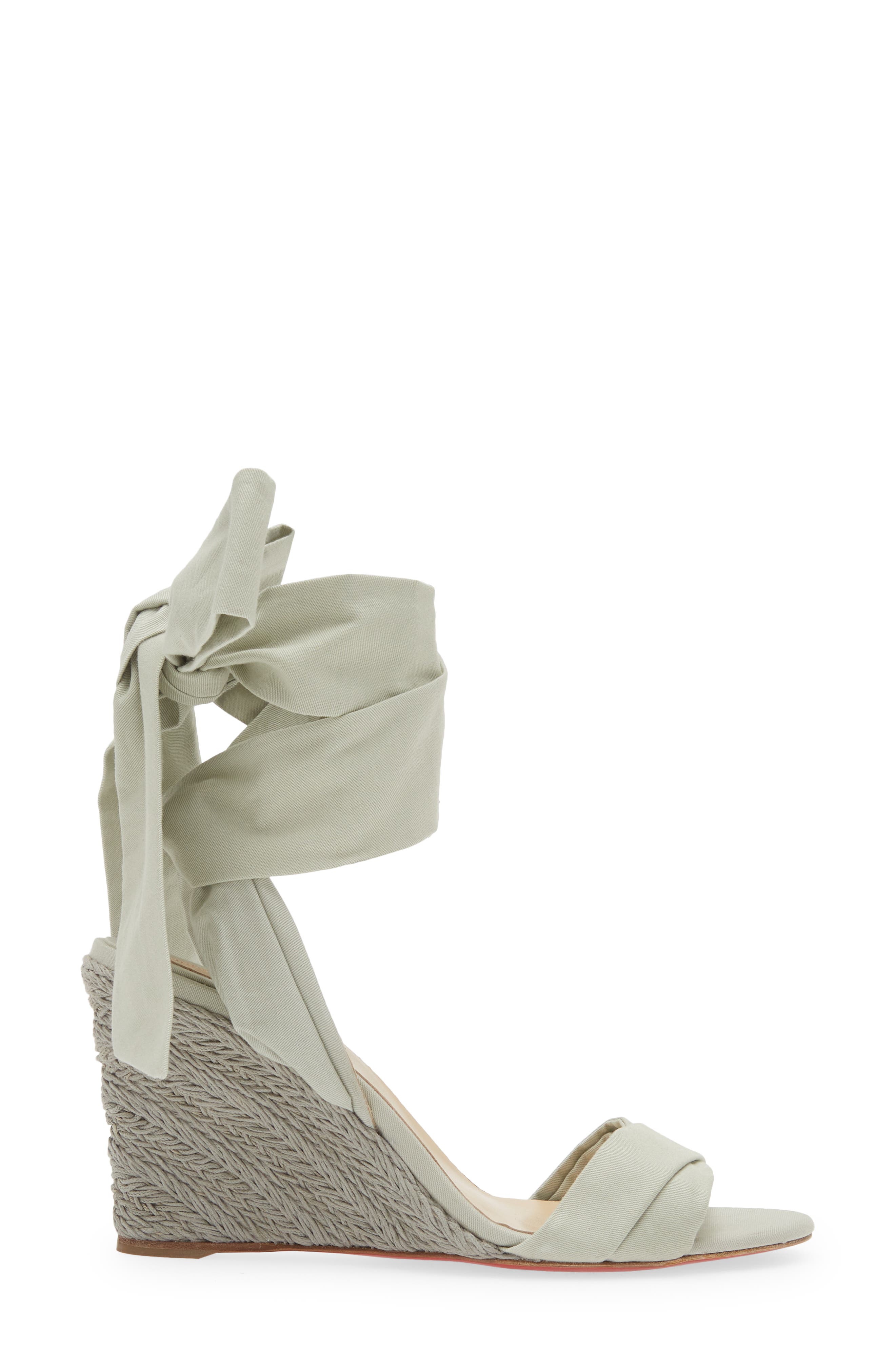 Christian Louboutin Melides du Désert Ankle Wrap Wedge Sandal in ...