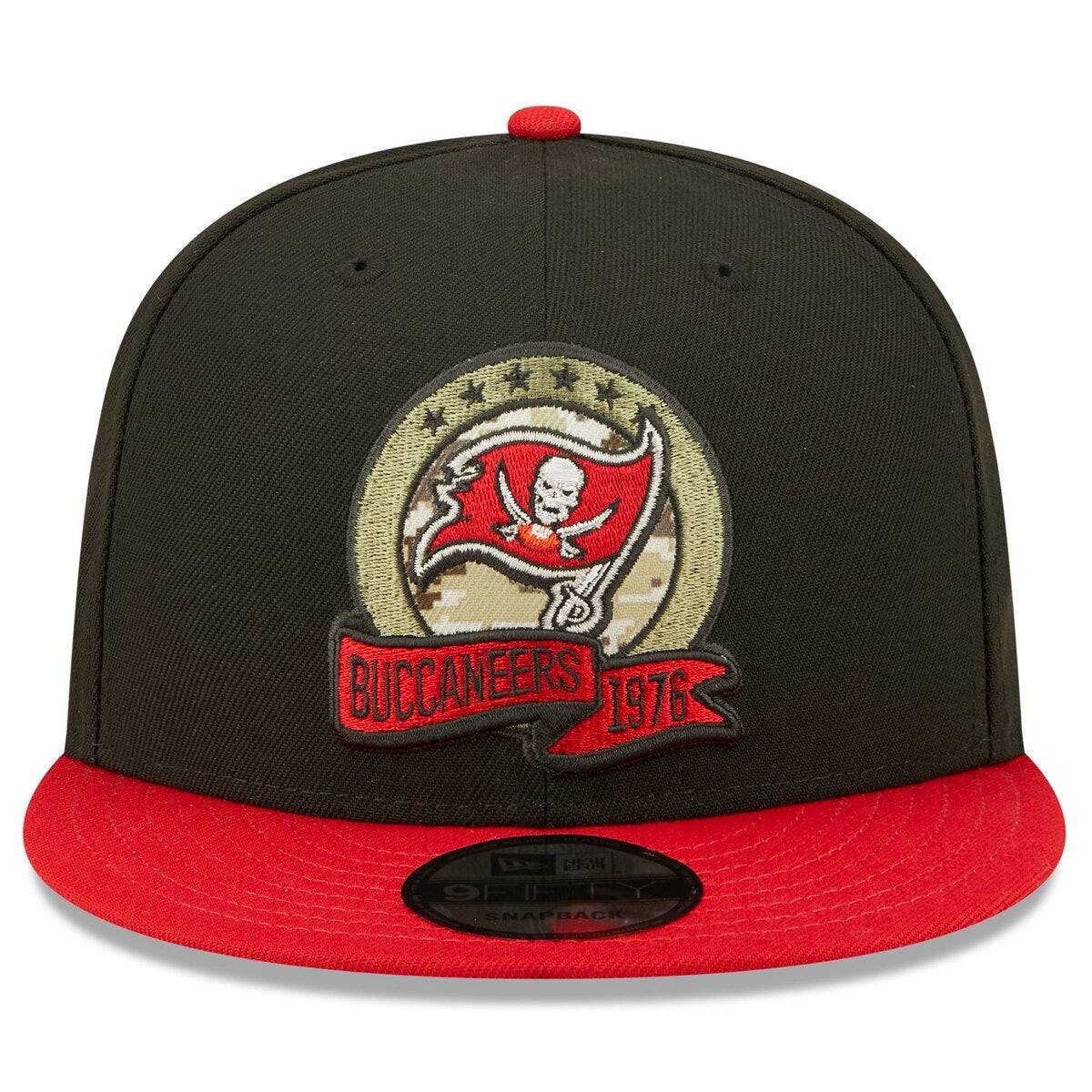 New Era Men's New Era Black/Red Tampa Bay Buccaneers 2022 Salute To ...