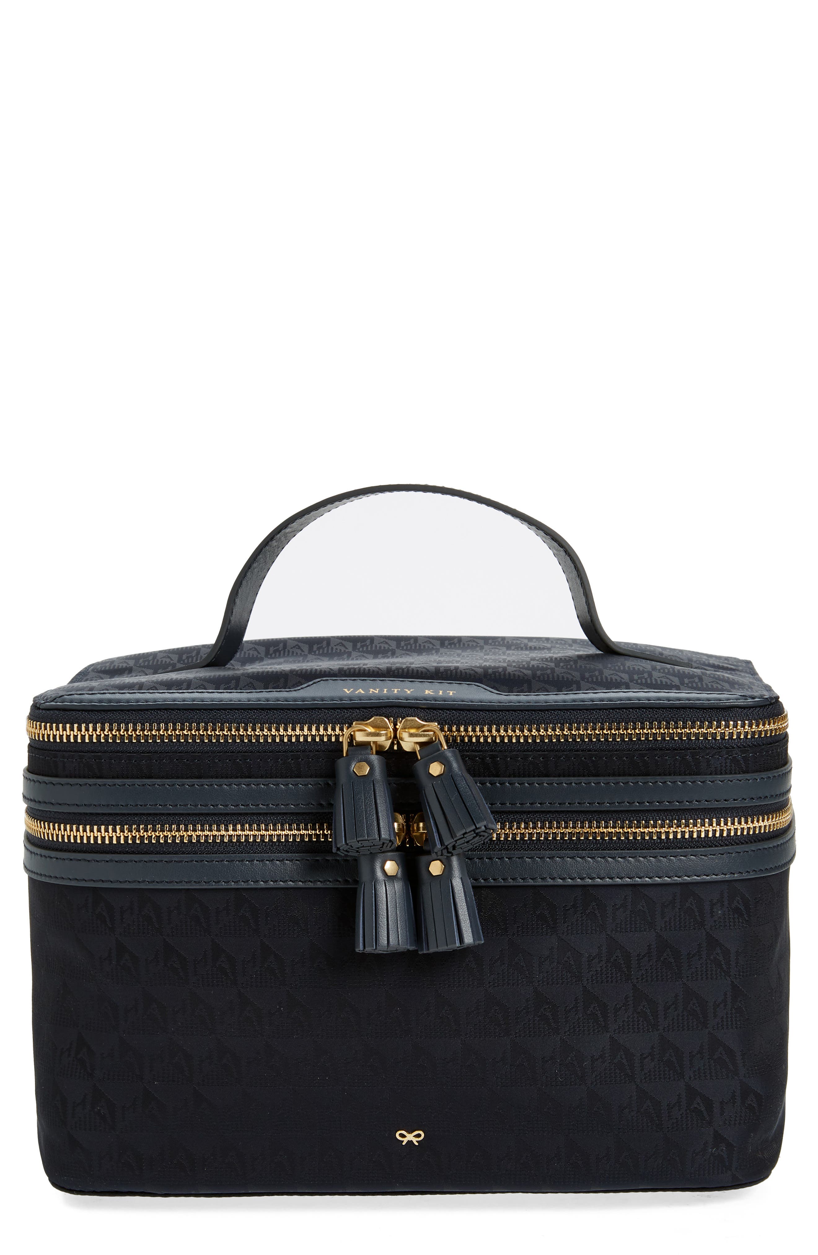 Anya Hindmarch Logo Jacquard Recycled Nylon Vanity Kit | Nordstrom