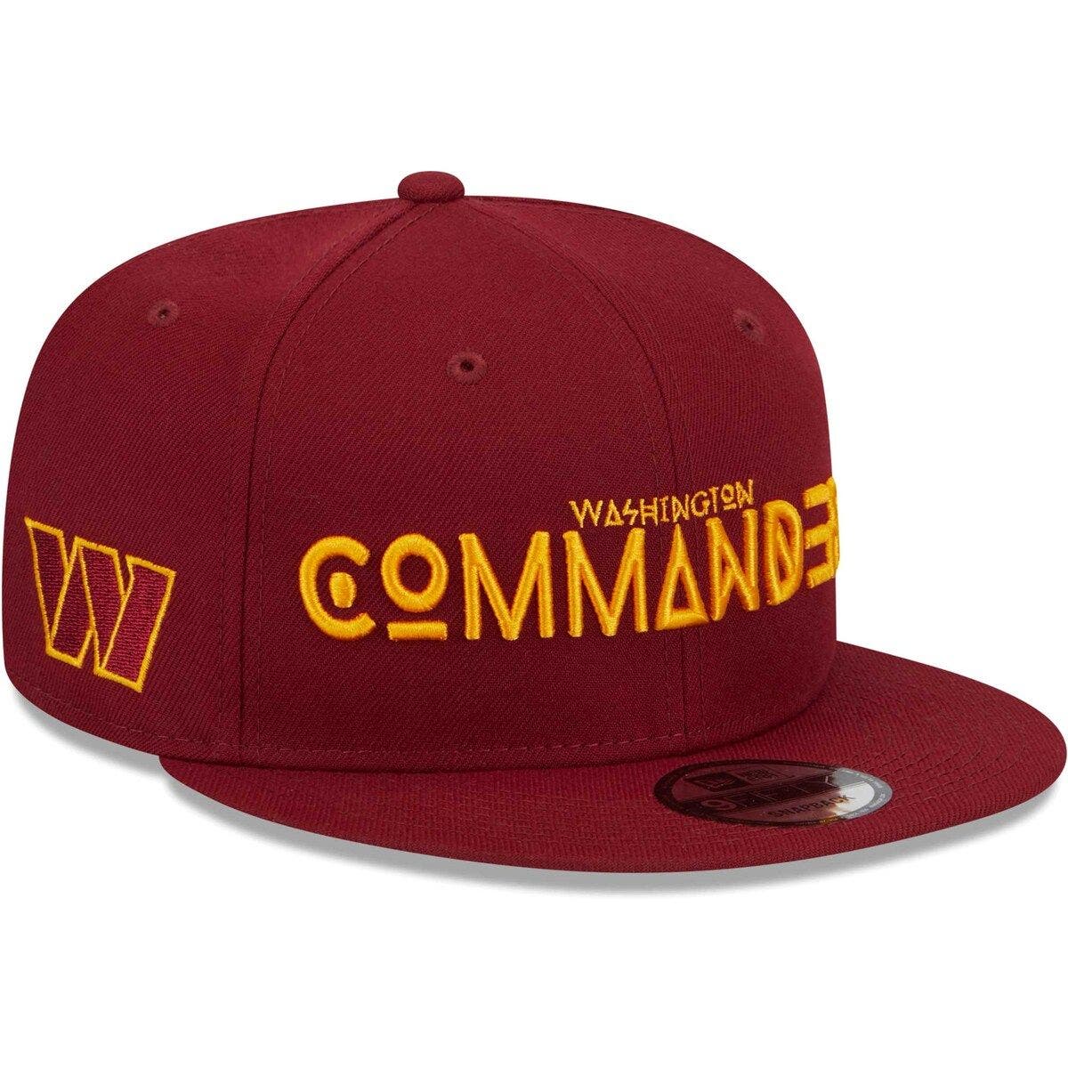 New Era Men's New Era Burgundy Washington Commanders Word 9FIFTY ...