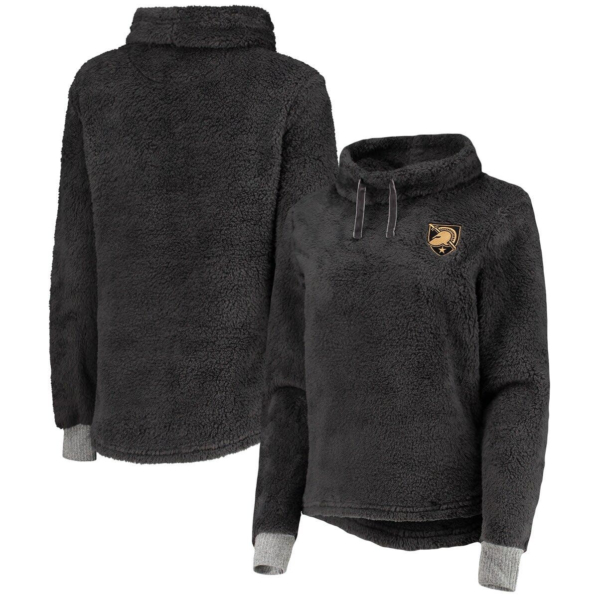CAMP DAVID Women's Charcoal Army Black Knights Fluffy Cowl Pullover ...