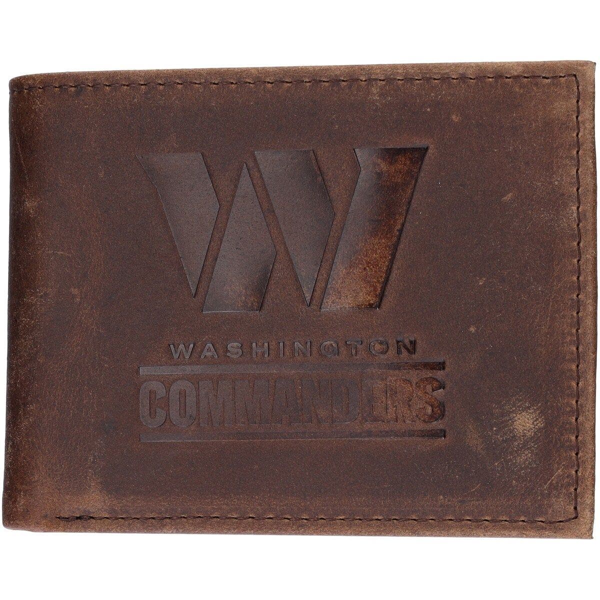 Evergreen Enterprises Brown Washington Commanders Bifold Leather Wallet ...