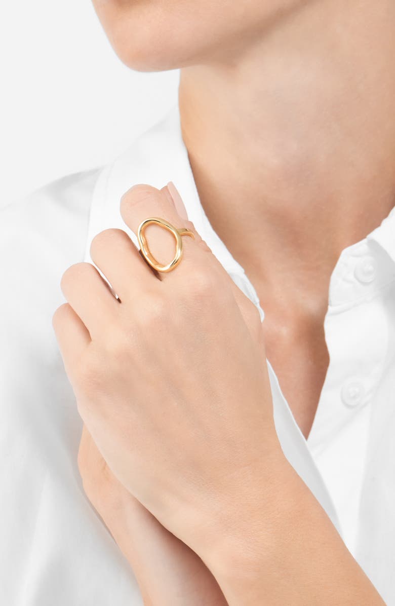 Adornia Open Hammered Oval Ring | Nordstromrack