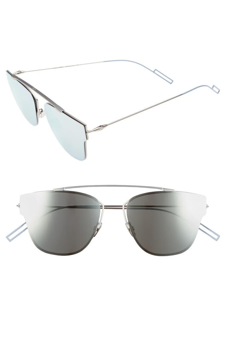 Dior Homme 57mm Semi Rimless Sunglasses Nordstrom