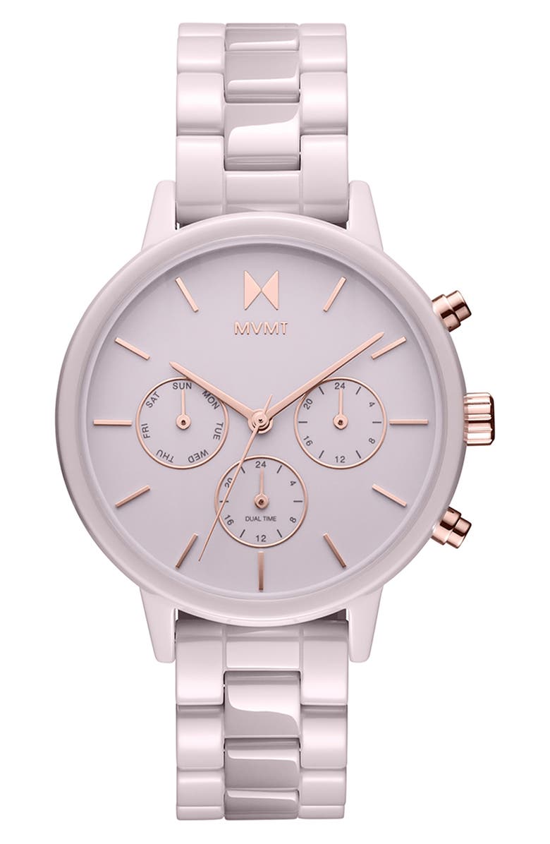 MVMT Nova Ceramic Chronograph Bracelet Watch, 38mm | Nordstrom