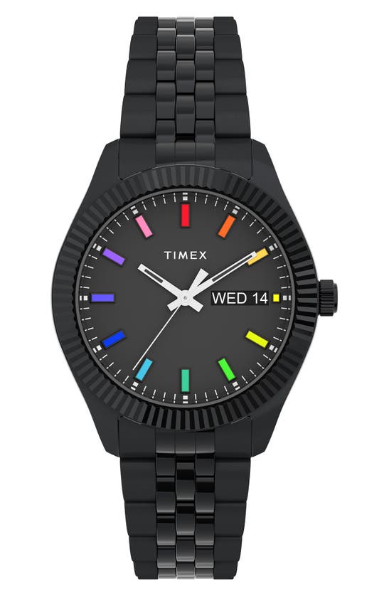 Timex Legacy Rainbow Bracelet Watch, 36mm In Black | ModeSens