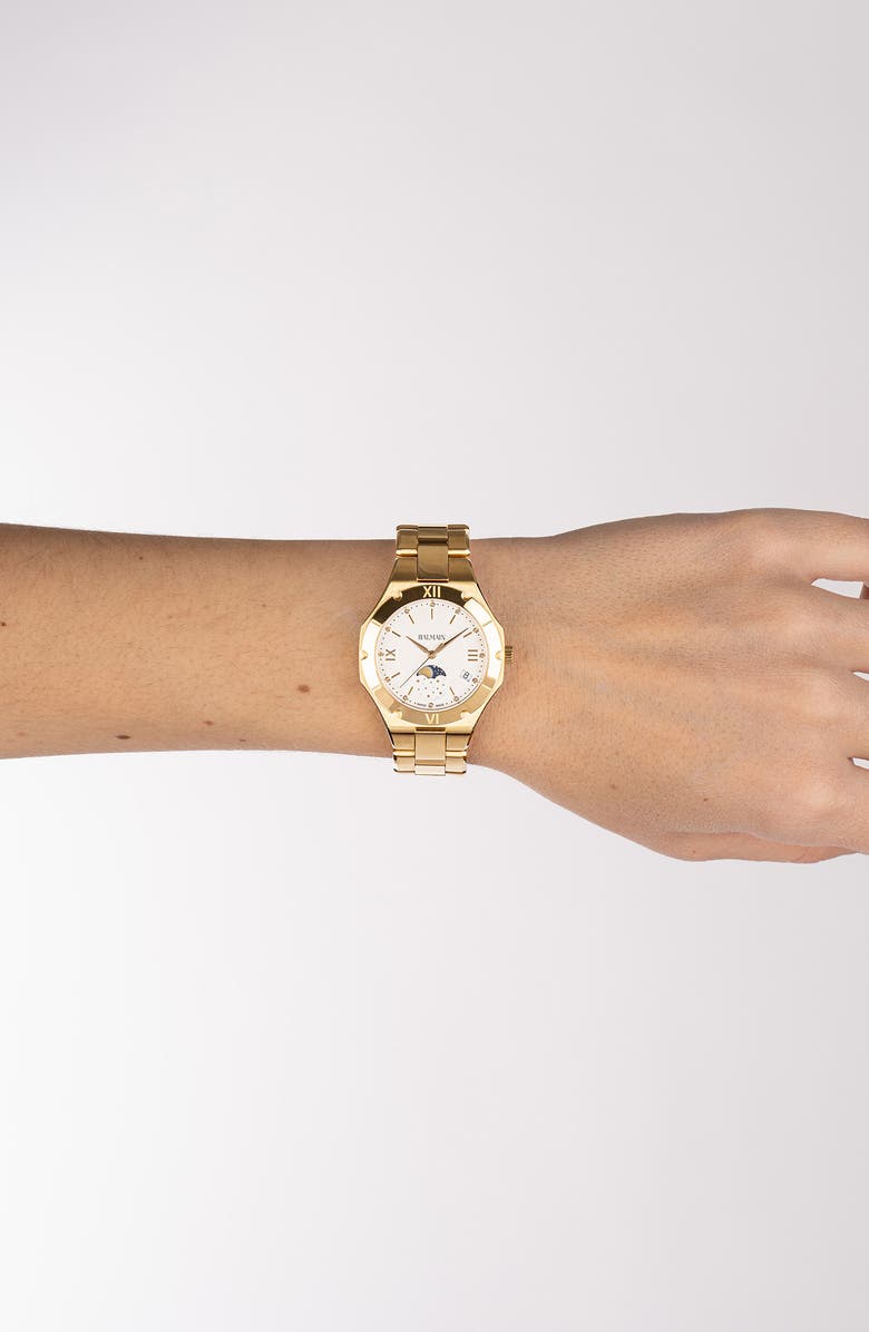 BALMAIN WATCHES Be Balmain Diamond Moon Phase Bracelet Watch, 33mm ...