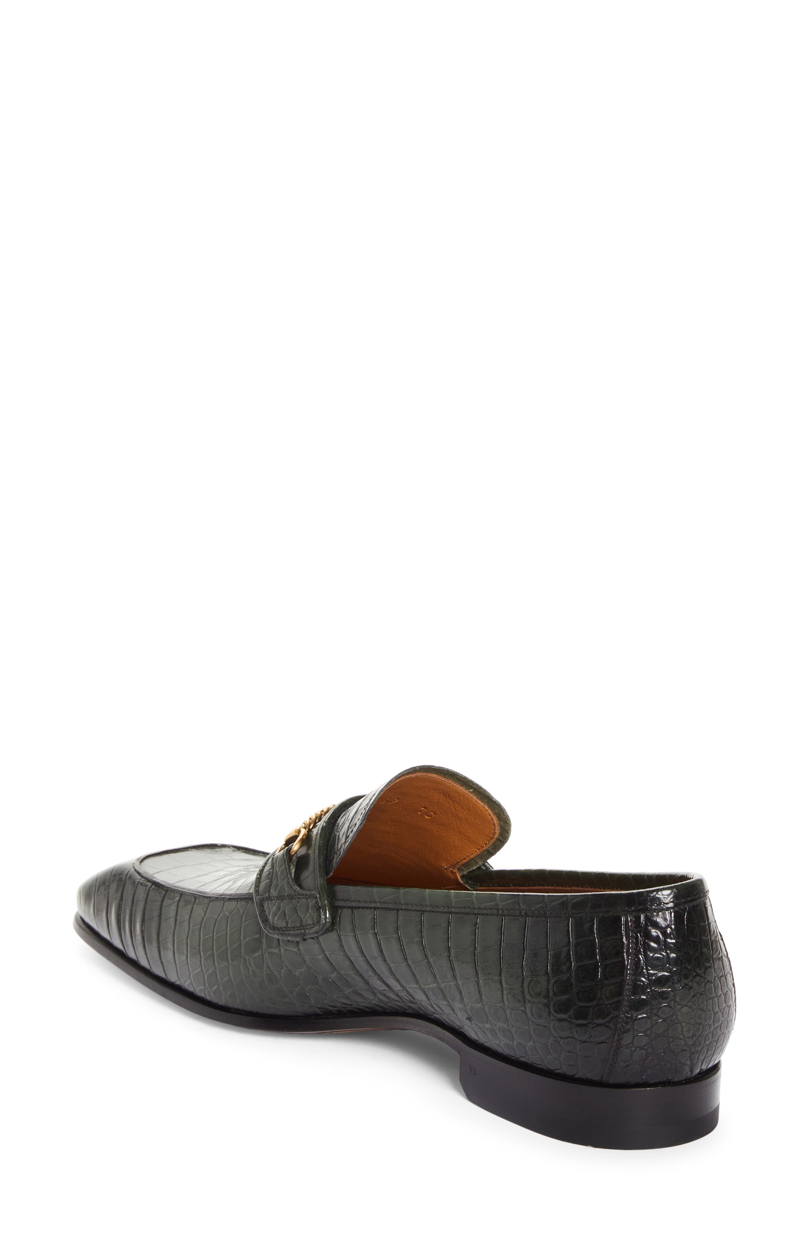 TOM FORD Bailey Chain Croc Embossed Loafer (Men) | Nordstrom
