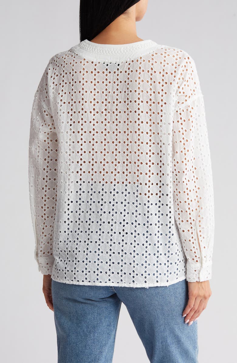 Vici Collection Prisca Cotton Eyelet Cover Up Top Nordstromrack