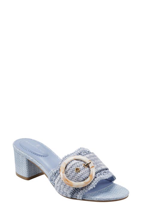 Blue Block Heel Sandals For Women Nordstrom