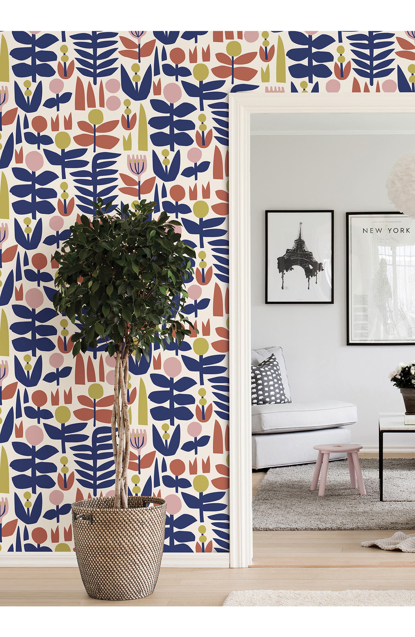 Wallpops A Bit Of Folk Peel & Stick Wallpaper | Nordstromrack