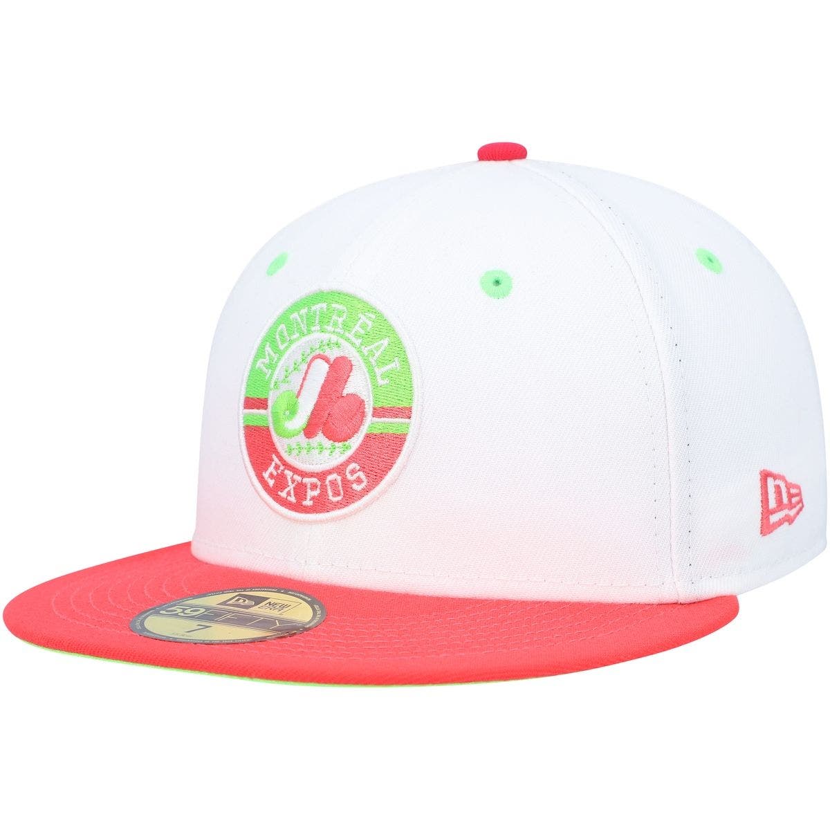 New Era Men's New Era White/Coral Montreal Expos Olympic Stadium ...