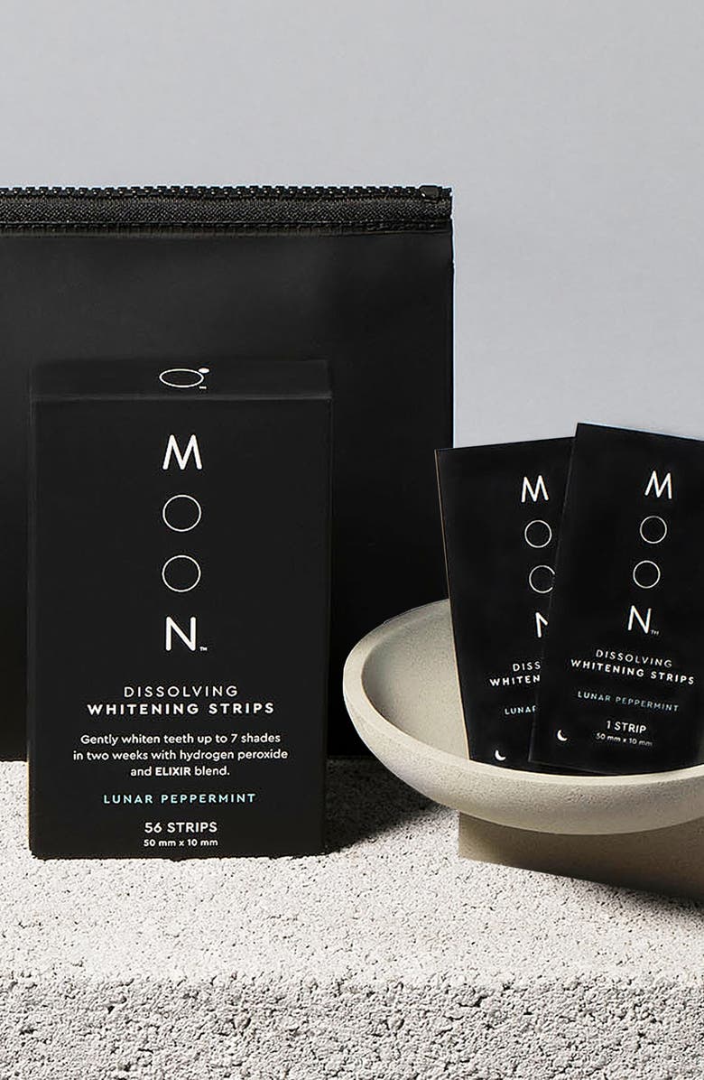 MOON Lunar Peppermint Dissolving Teeth Whitening Strips | Nordstromrack