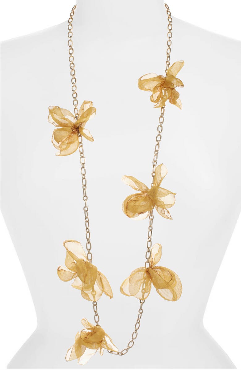 Stella + Ruby Chiffon Petal Necklace | Nordstrom Stella + Ruby Chiffon Petal Necklace | Nordstrom