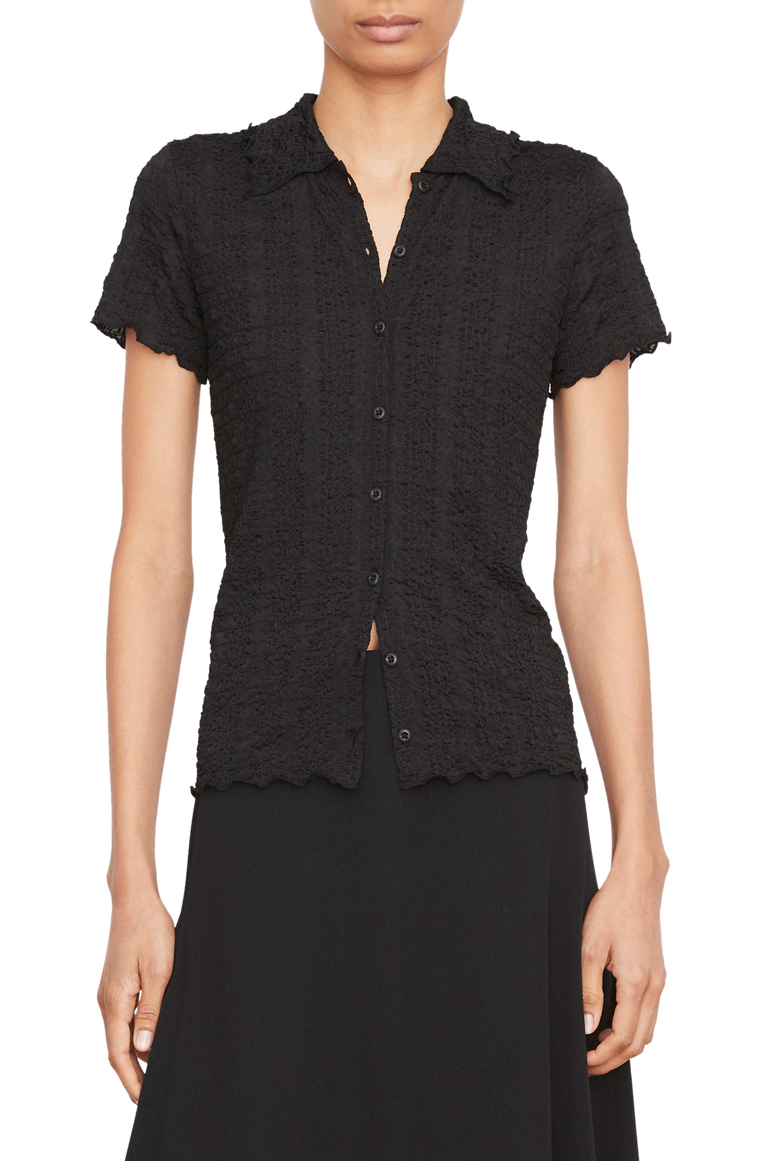 Vince Puckered Button-Up Shirt | Nordstrom