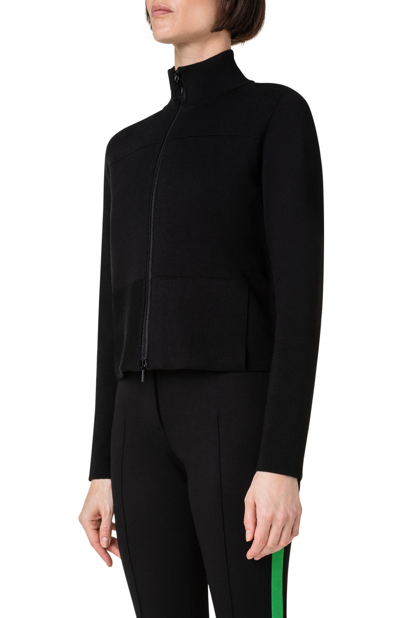 Akris punto Maglia Milano Knit Stretch Virgin Wool Cardigan | Nordstrom