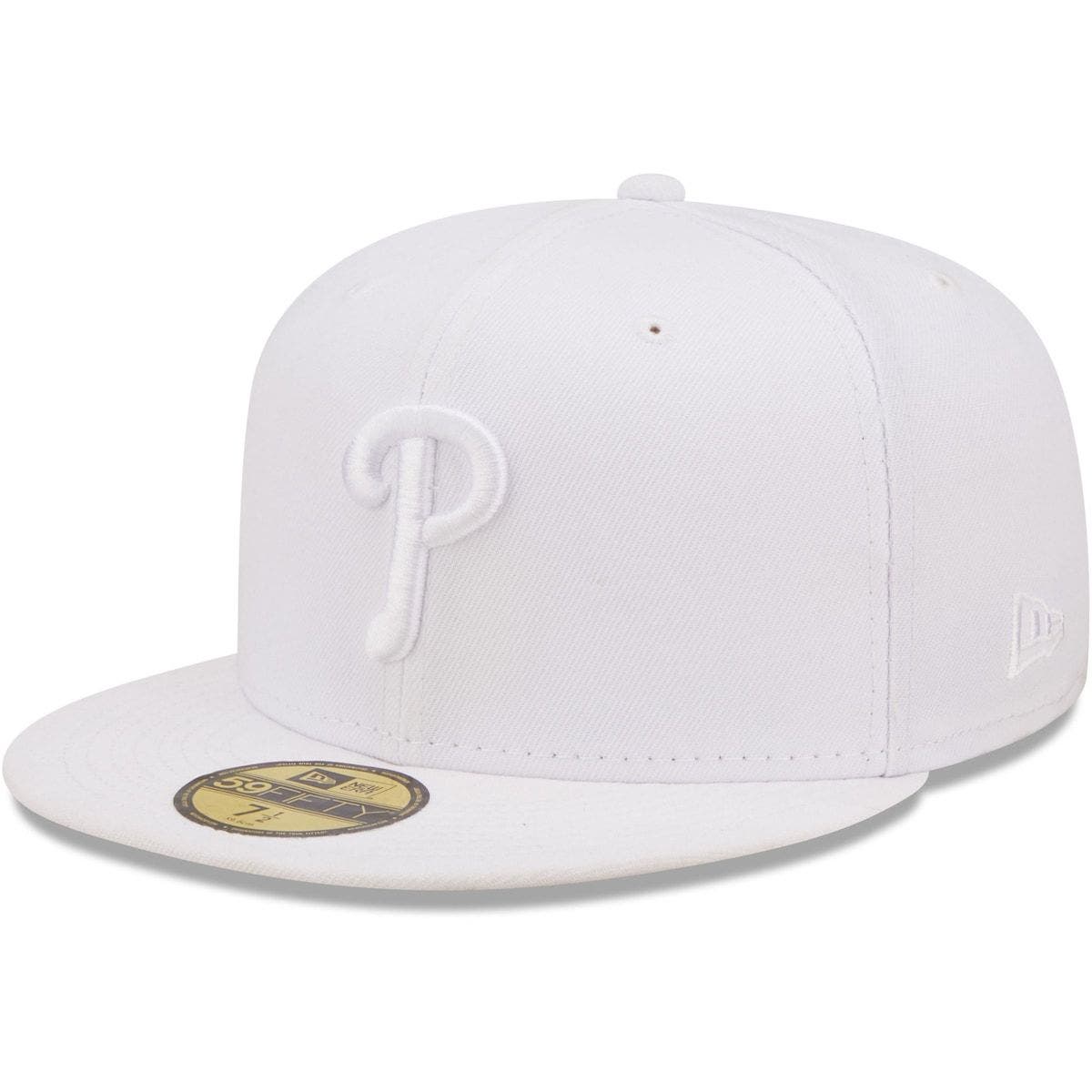 New Era Men's New Era Philadelphia Phillies White on White 59FIFTY ...
