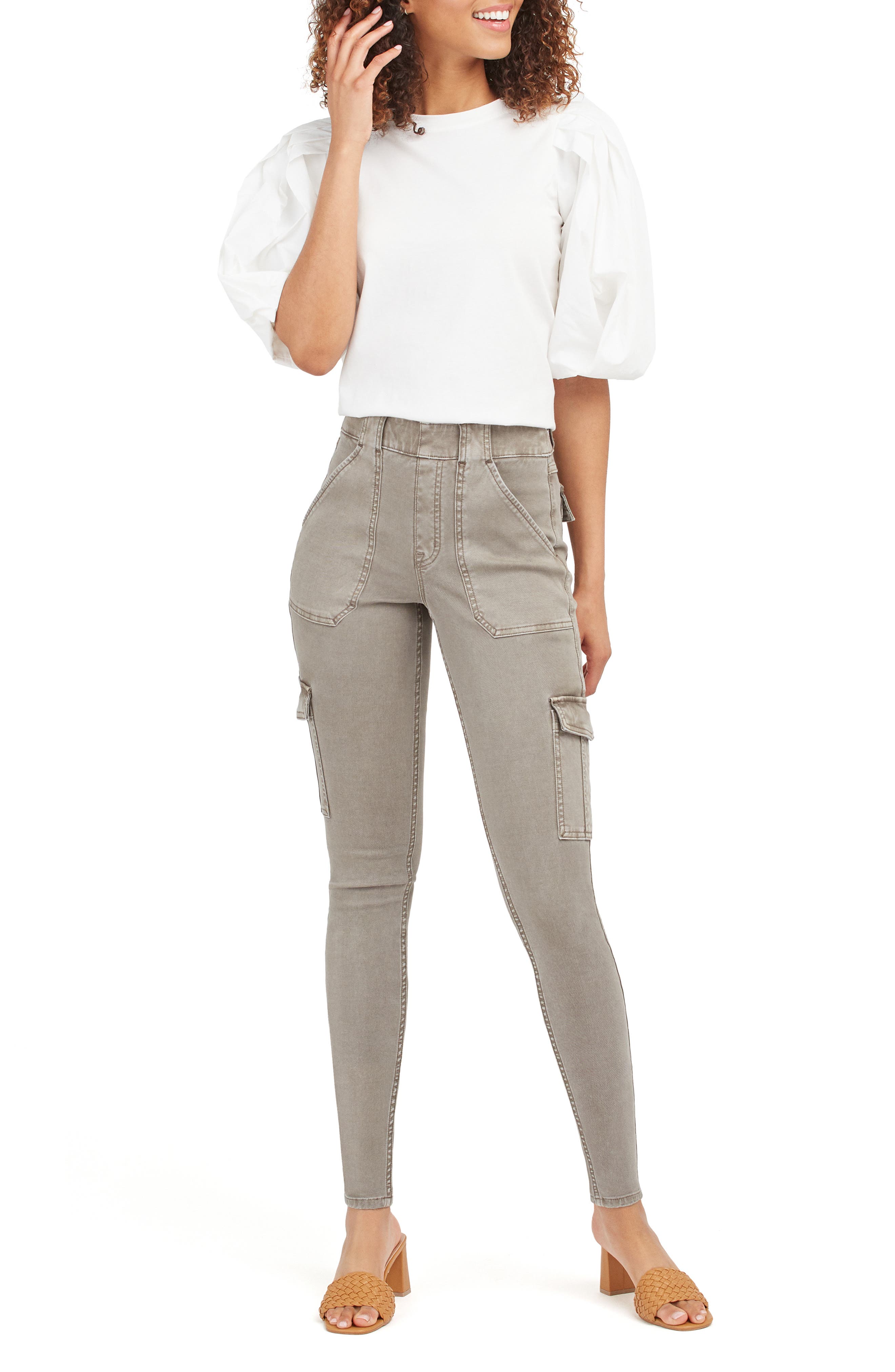 SPANX® Stretch Twill Ankle Cargo Pants | Nordstromrack