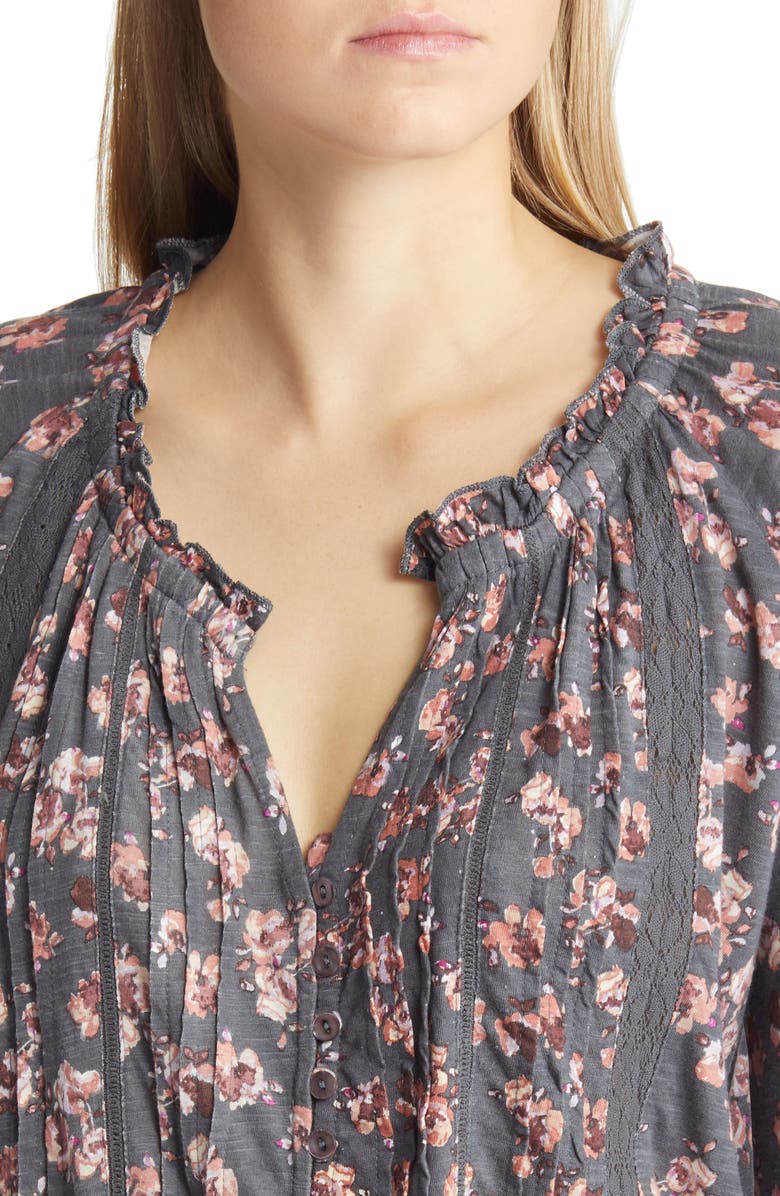 Lucky Brand Embroidered Peasant Blouse Nordstromrack