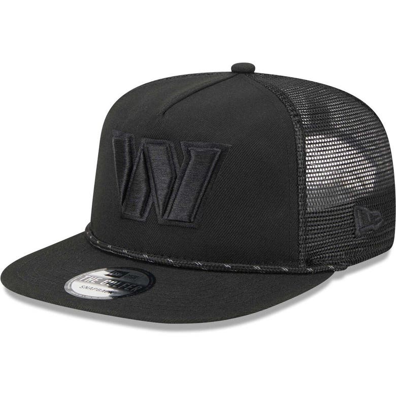 New Era Black Washington Commanders Illumination Golfer Snapback ...