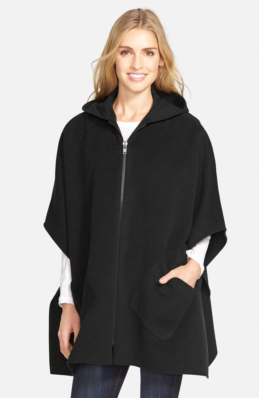 Nordstrom Solid Hooded Poncho | Nordstrom