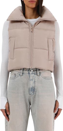 Apparis Shaun Hooded Crop Puffer Vest | Nordstrom