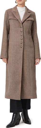PAIGE Lucrezia Longline Wool Blend Coat | Nordstrom