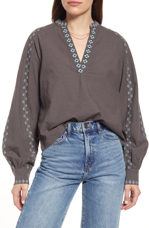 Women's Grey Tops | Nordstrom