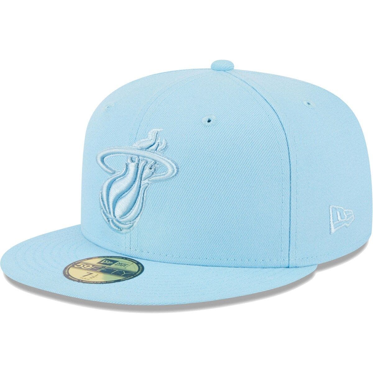 New Era Men's New Era Powder Blue Miami Heat Spring Color Pack 59FIFTY ...